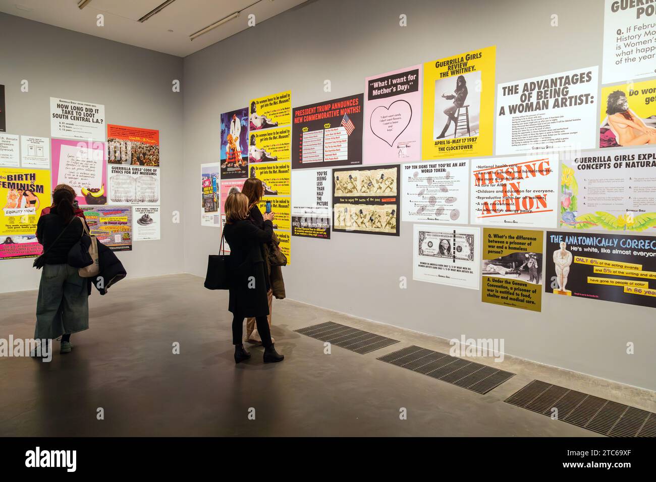 Guerilla Girls exhibition, Tate Modern art gallery, London, UK Stock ...