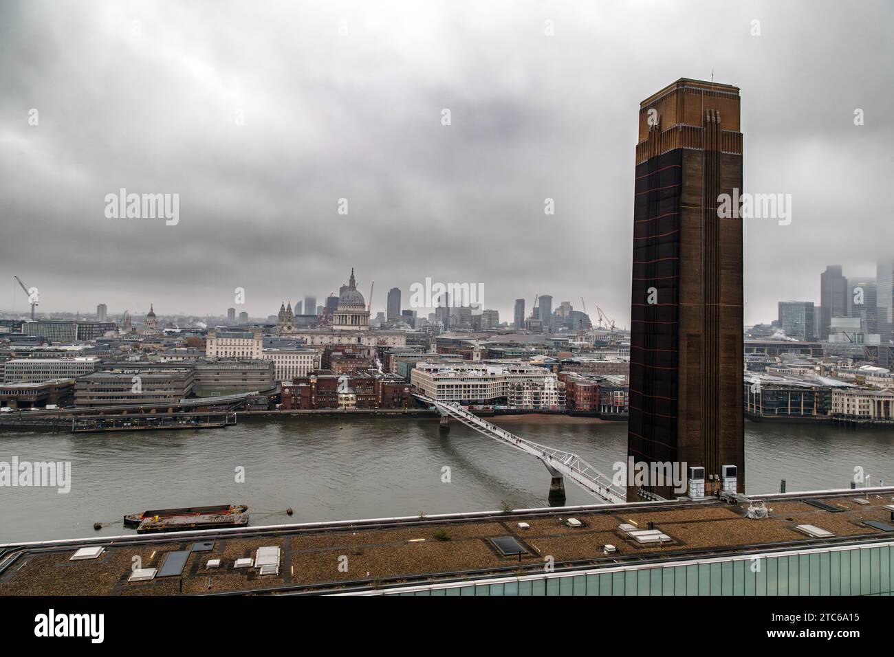 St Paul's and River Thames, London, England, United Kingdom Stock Photo ...