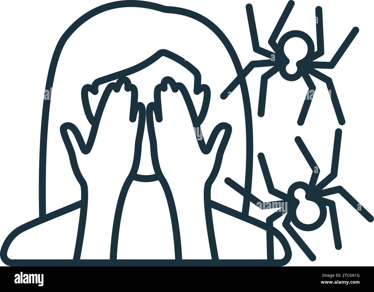 Fear Icon Monochrome Simple Sign From Challenges Collection Fear Icon For Logo Templates Web