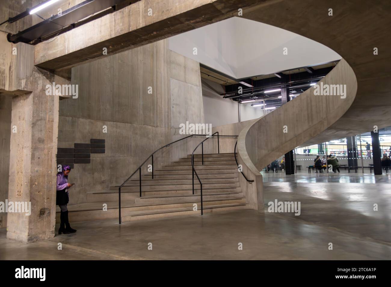 Spiral staircase, Tate Modern art gallery, London, UK Stock Photo - Alamy