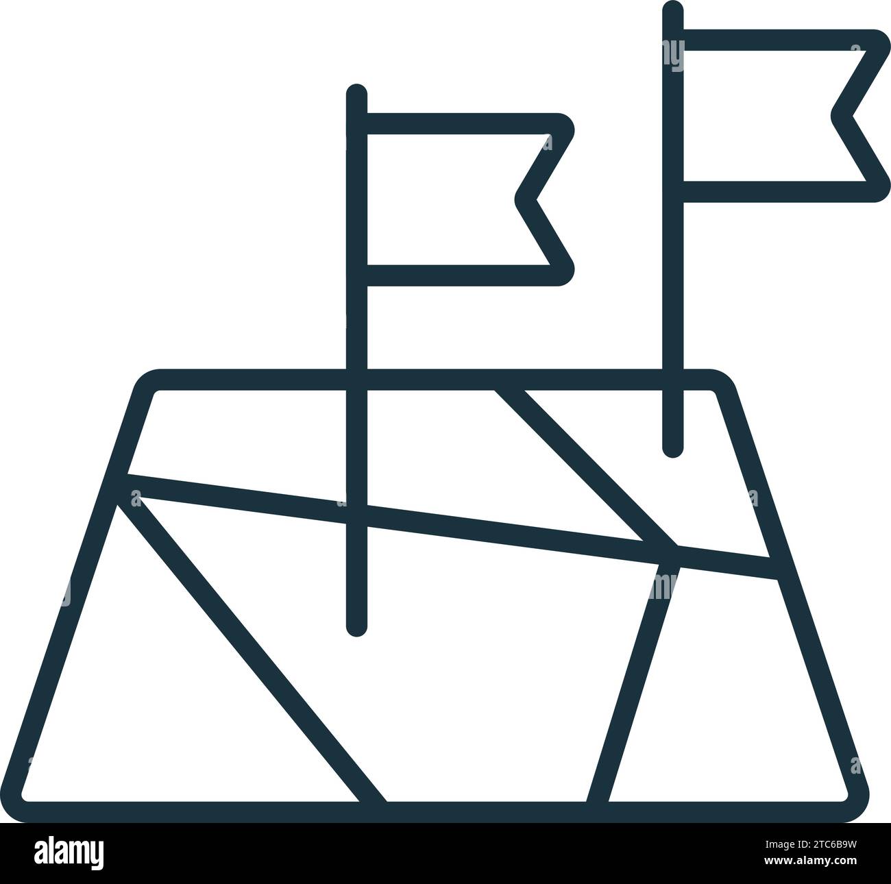 Conquering icon. Monochrome simple sign from challenges collection. Conquering icon for logo ...