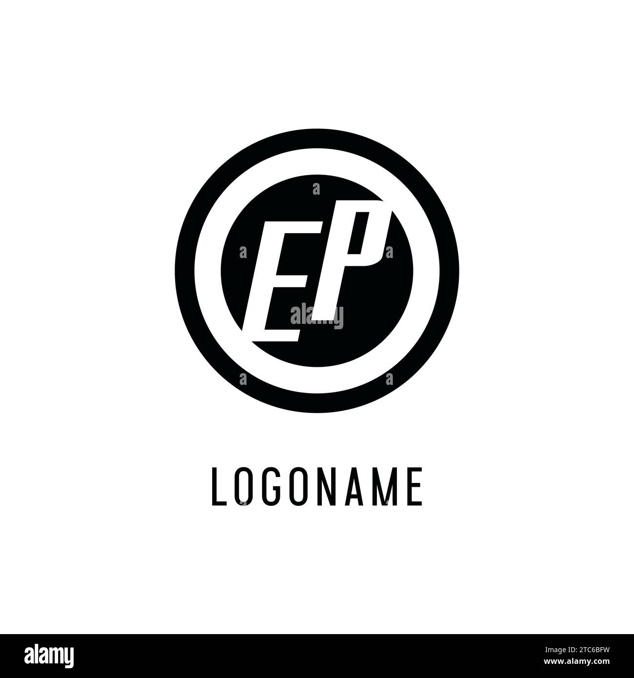 Initial EP logo concentric circle line, clean and simple monogram logo ... Initial EP logo concentric circle line, clean and simple monogram logo ...