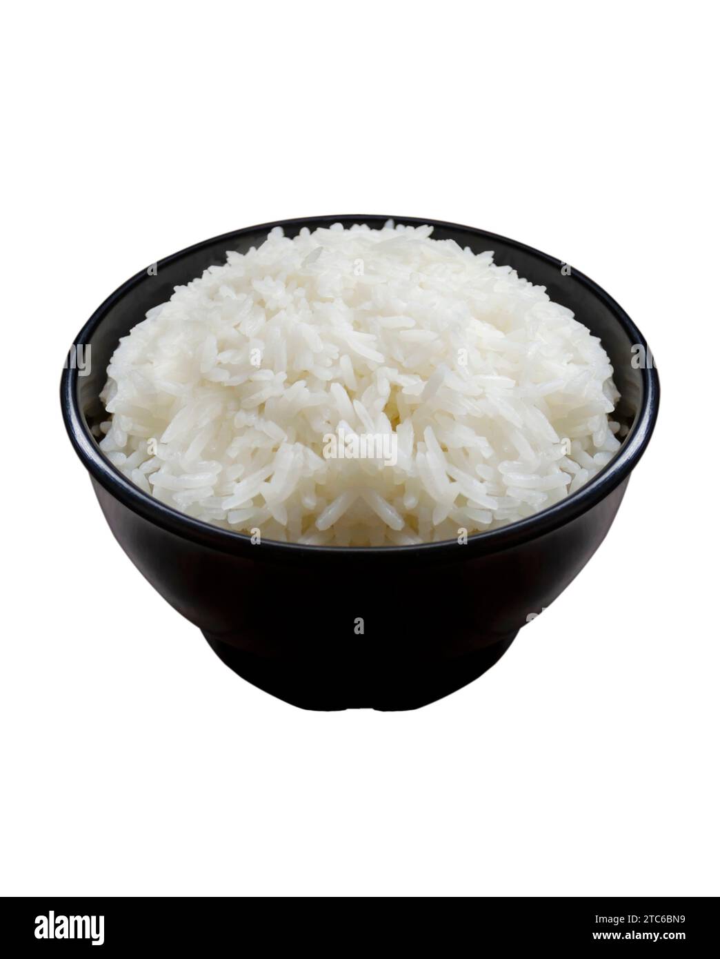 Rice in cup isolated on white background, Clipping Path Stock Photo - Alamy