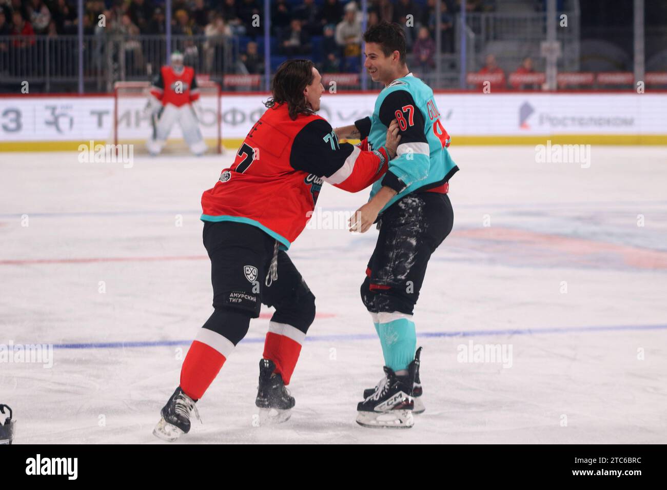 Saint Petersburg, Russia. 10th Dec, 2023. Div. Bobrova Hockey Club player, Nikolai Goldobin (87 ...
