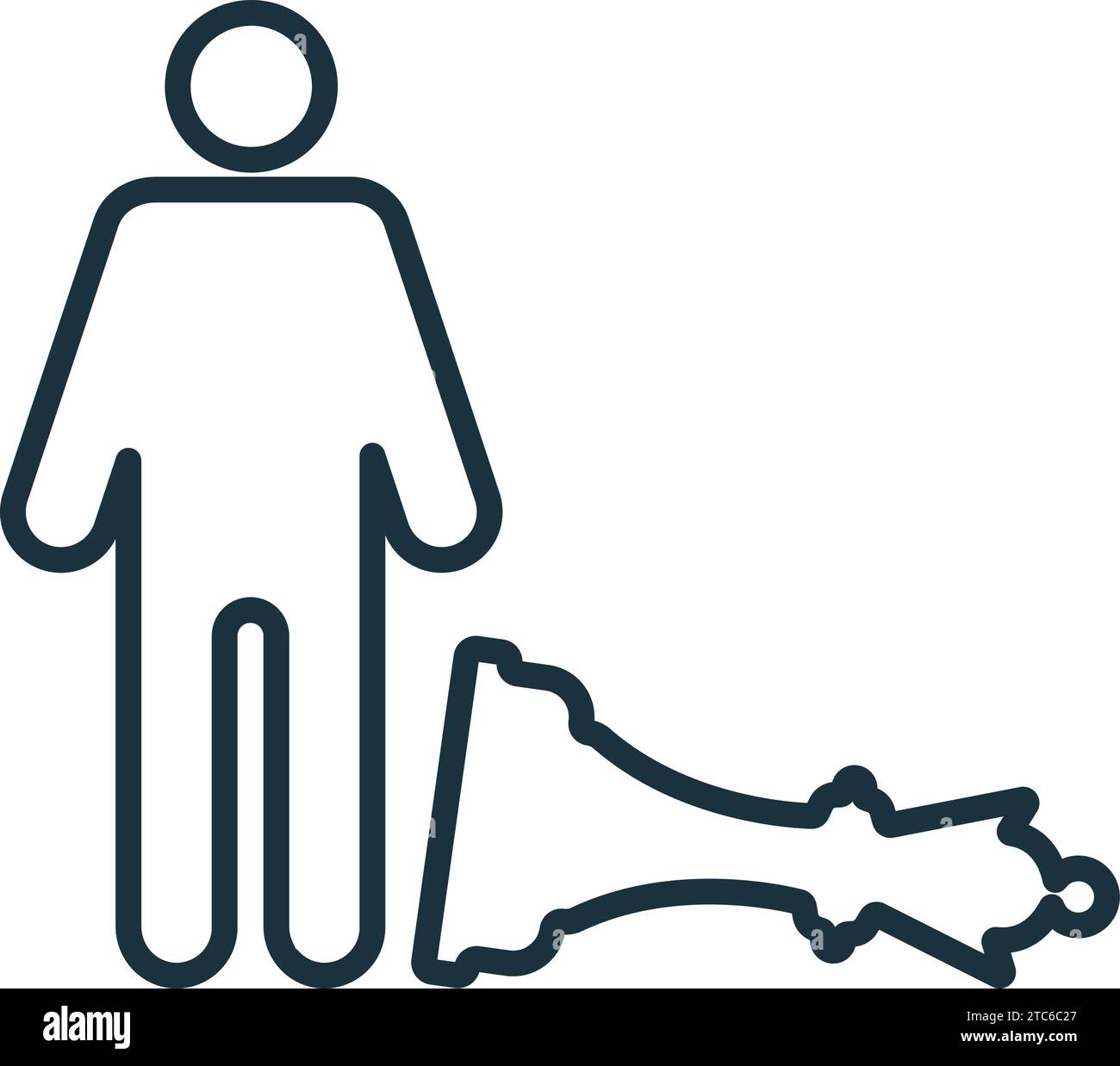 Loss icon. Monochrome simple sign from challenges collection. Loss icon ...