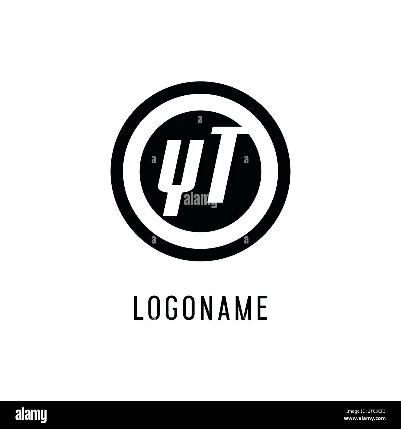 Initial YT logo concentric circle line, clean and simple monogram logo ... Initial YT logo concentric circle line, clean and simple monogram logo ...
