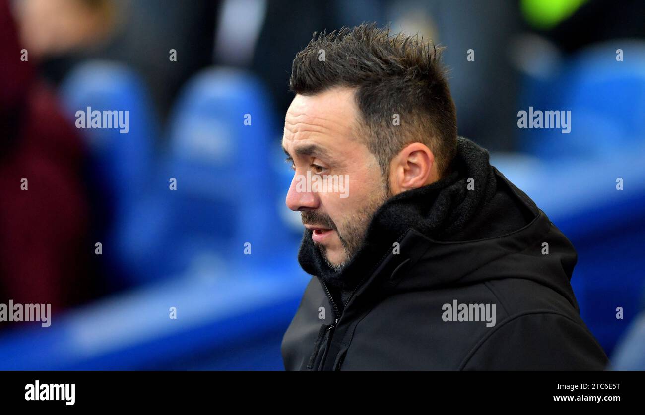 Brighton head coach Roberto De Zerbi during the Premier League match ... Brighton head coach Roberto De Zerbi during the Premier League match ...