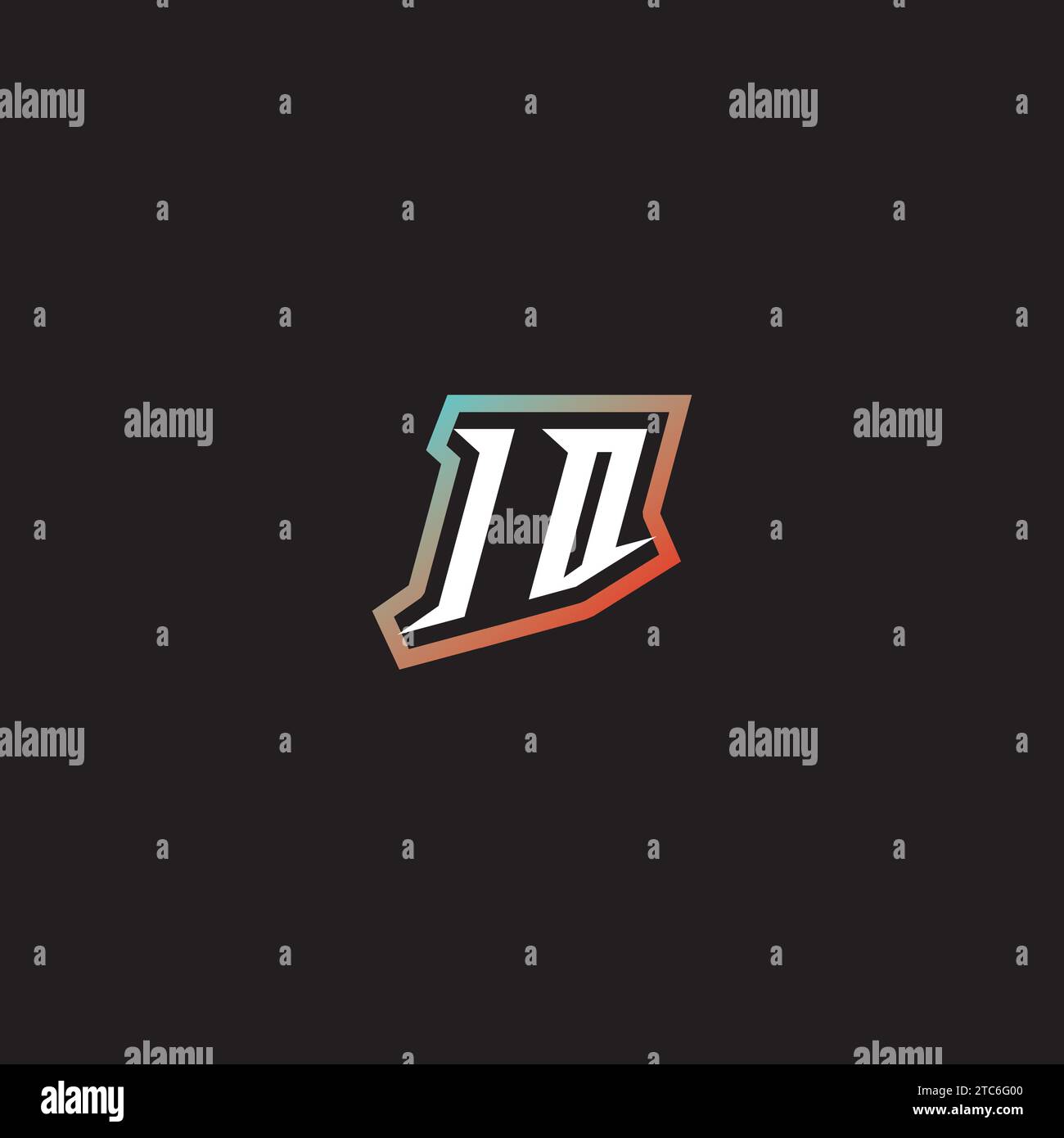 ID letter combination cool logo esport initial and cool color ...