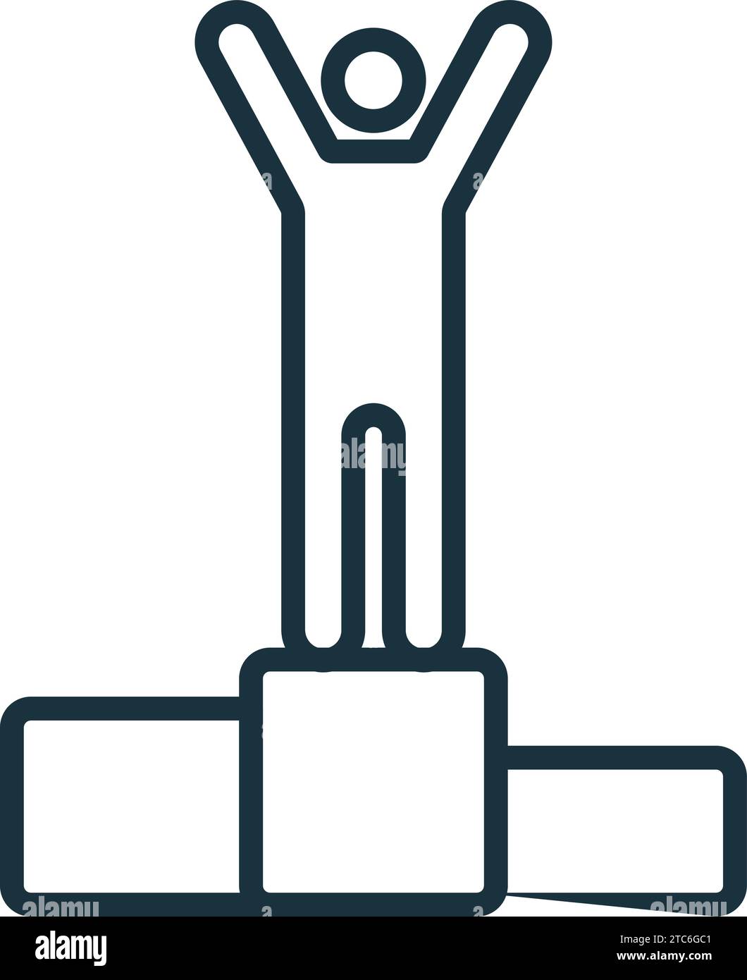 Victory icon. Monochrome simple sign from challenges collection ...