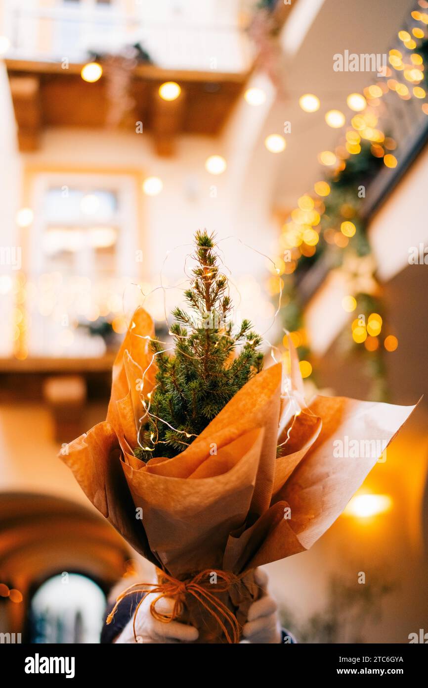 Garlands in hands hi-res stock photography and images - Alamy