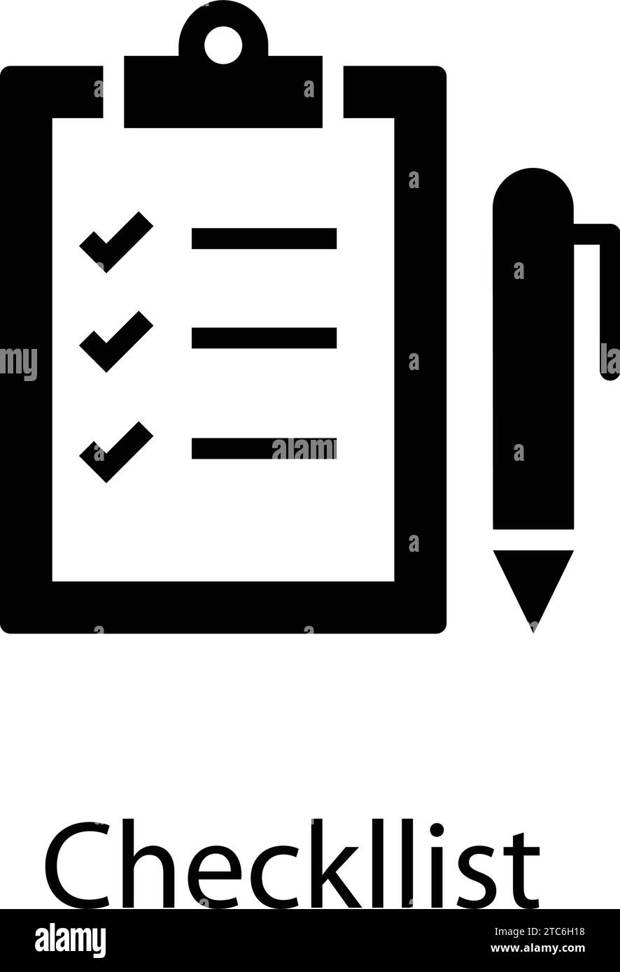 Planning check list Black and White Stock Photos & Images - Alamy