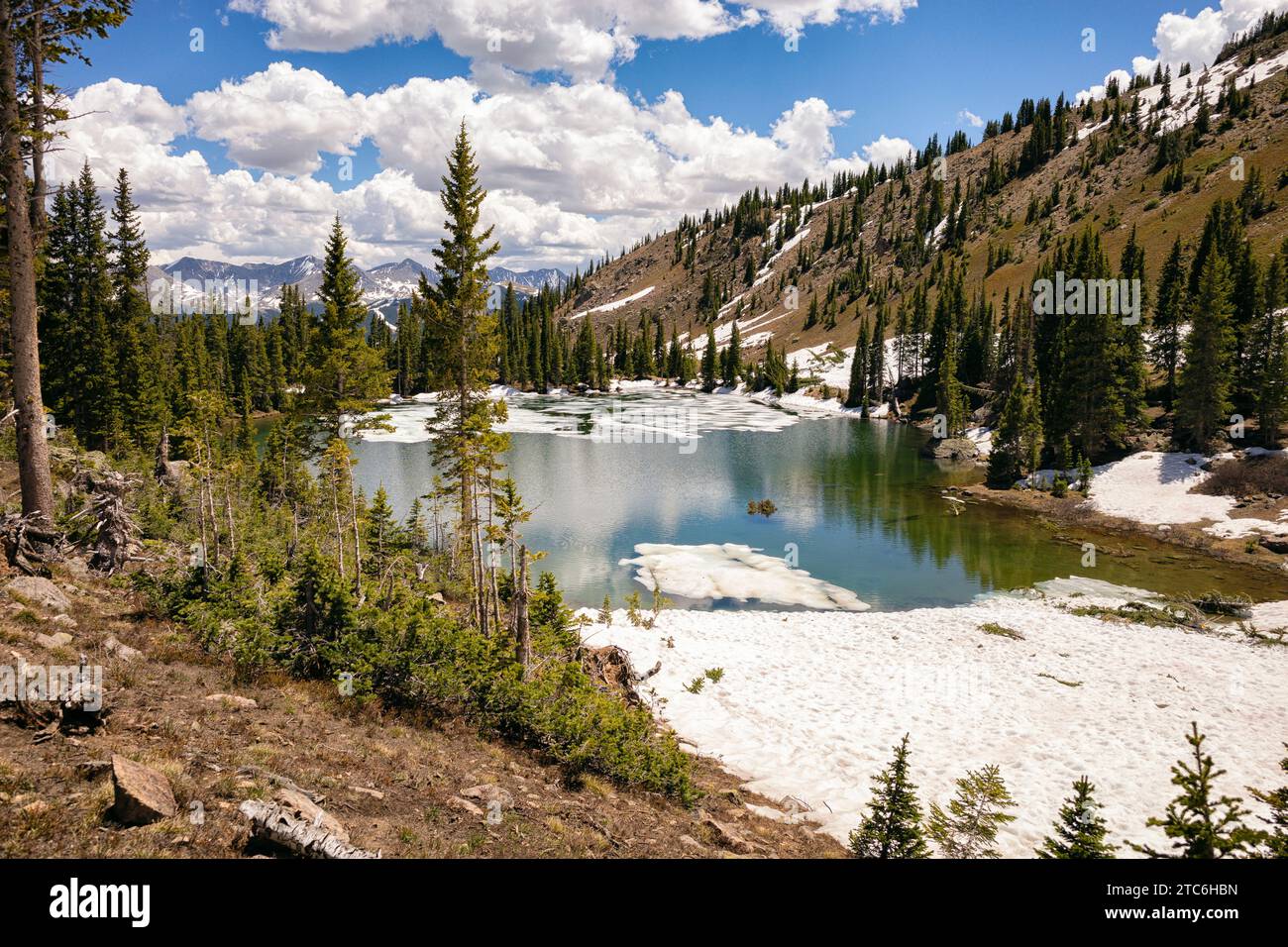Lost lake in the Eagles Nest Wilderness, Colorado Stock Photo - Alamy