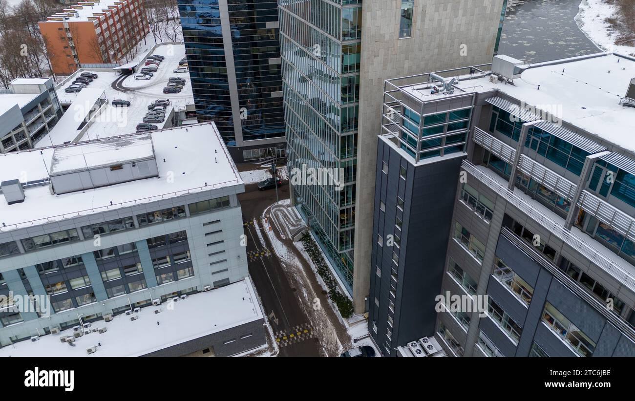 Close up shot skyscraper aerial hi-res stock photography and images - Alamy
