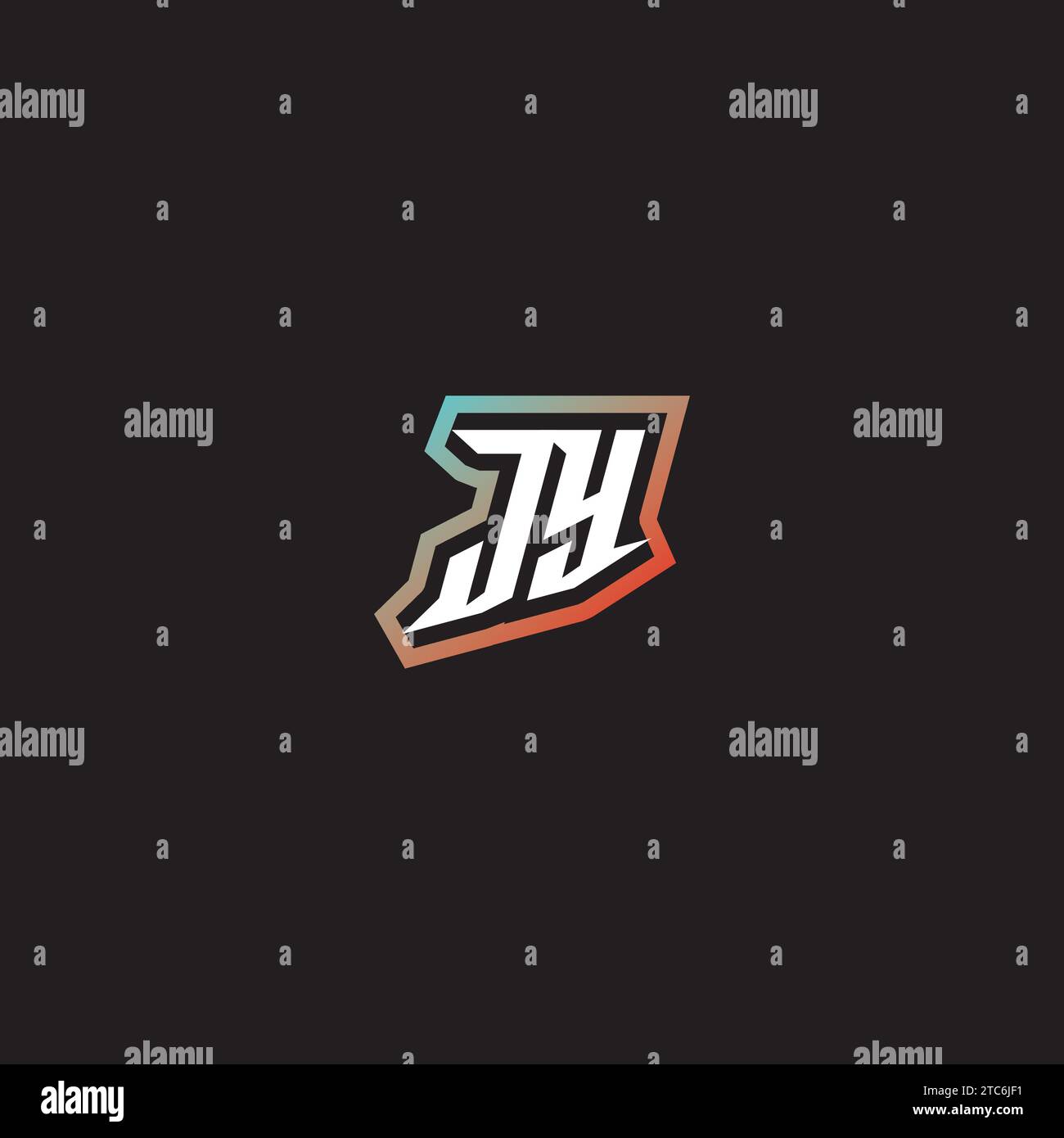 JY letter combination cool logo esport initial and cool color ...