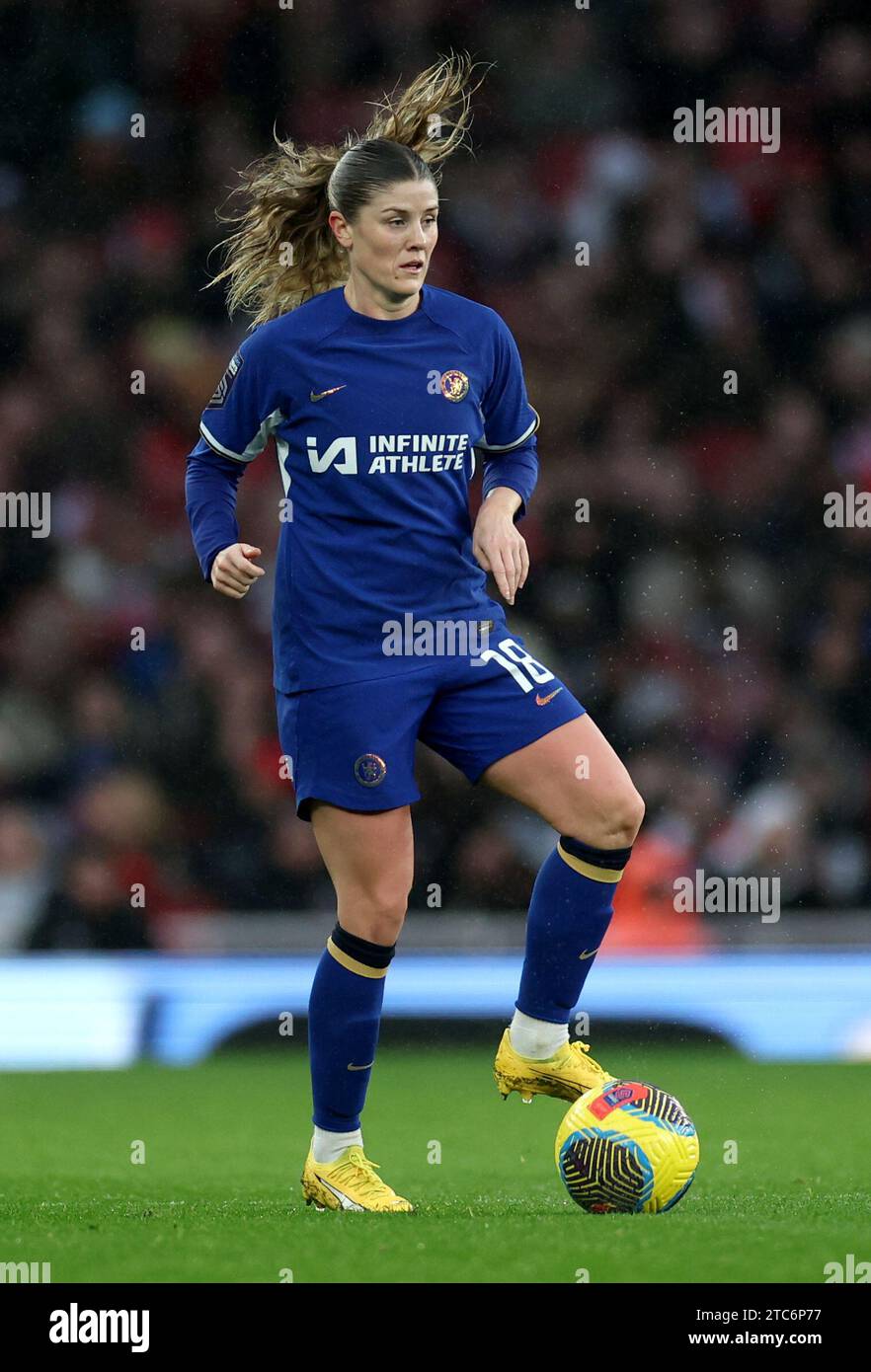 Chelsea's Maren Mjelde in action during the Barclays Women's Super ...