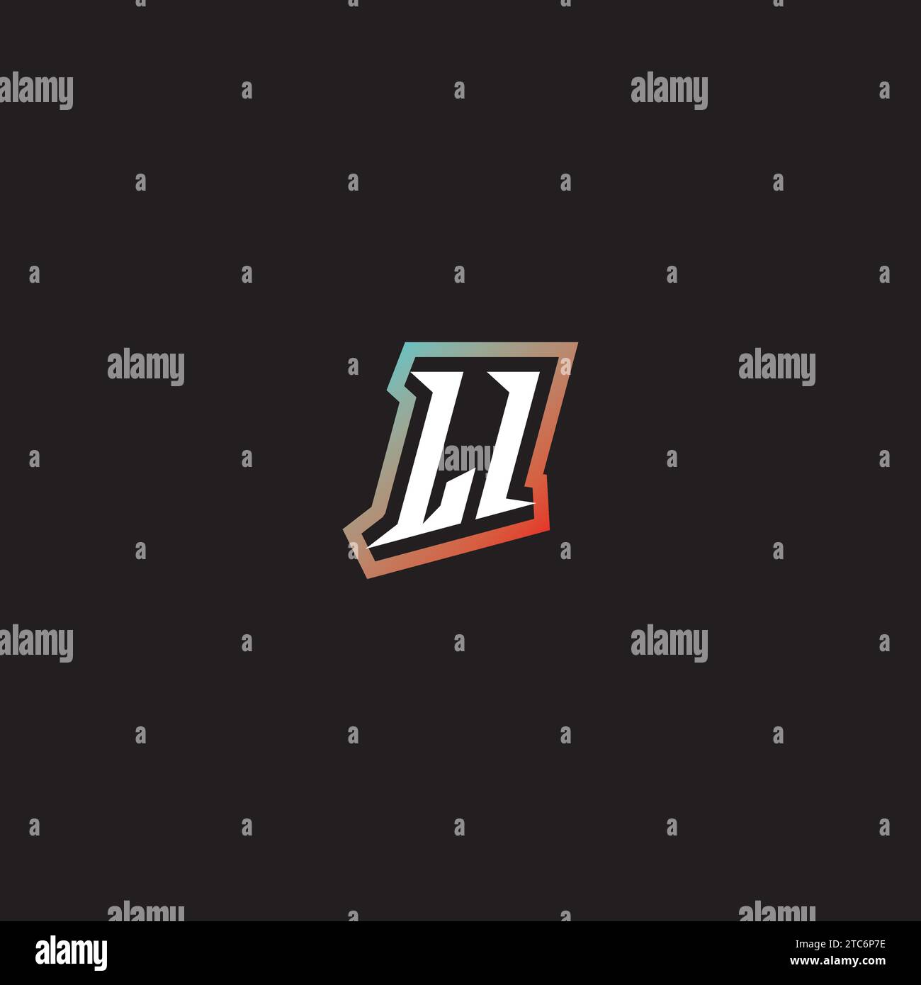 LI letter combination cool logo esport initial and cool color ...