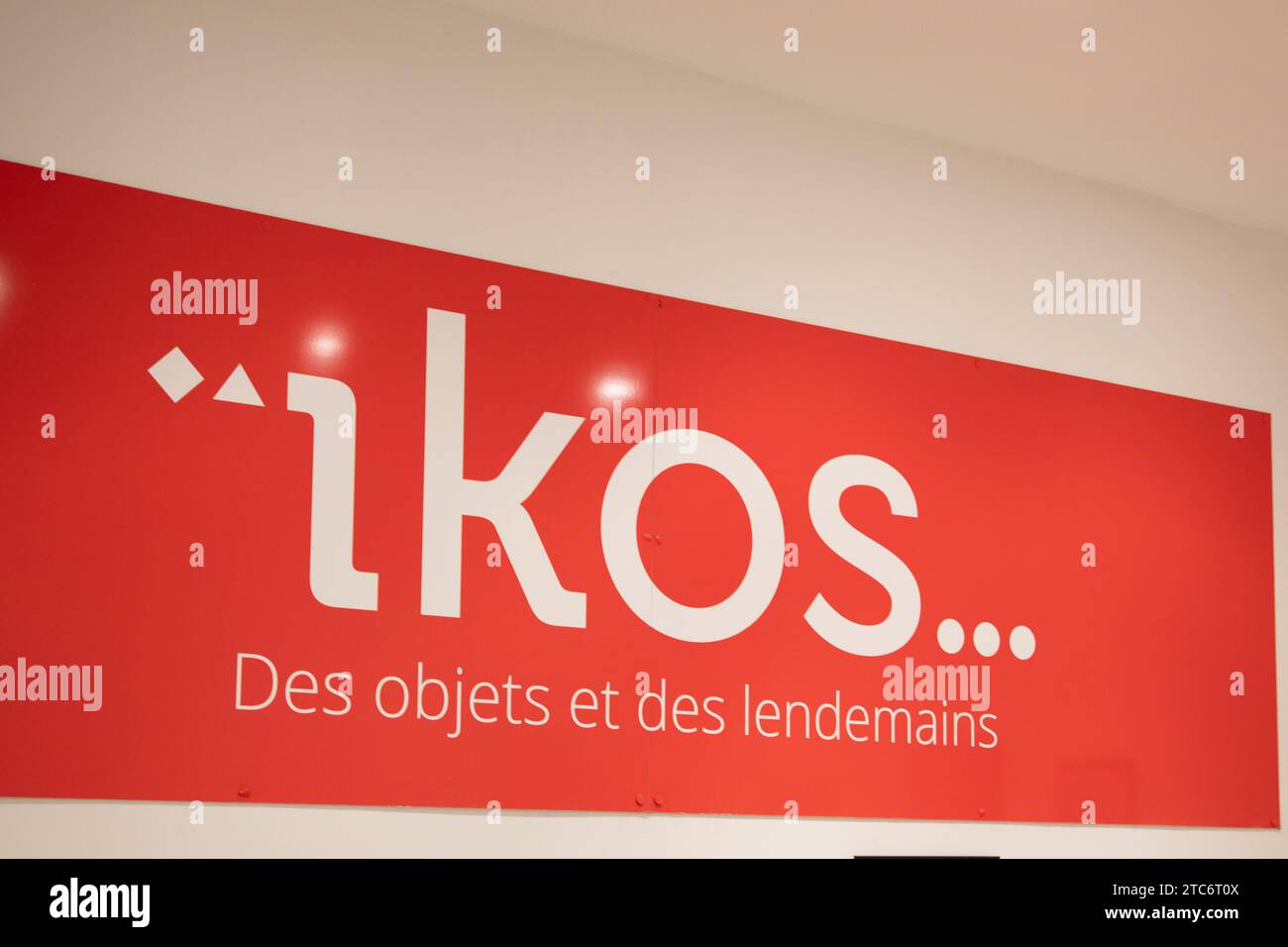 Bordeaux , France - 11 13 2023 : ikos second-hand and recycling store logo text and brand sign ...