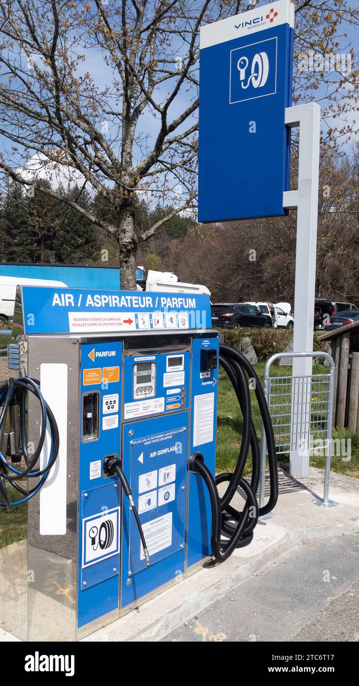 Lyon , France - 11 07 2023 : vinci autoroutes Industrial vacuum cleaner ...