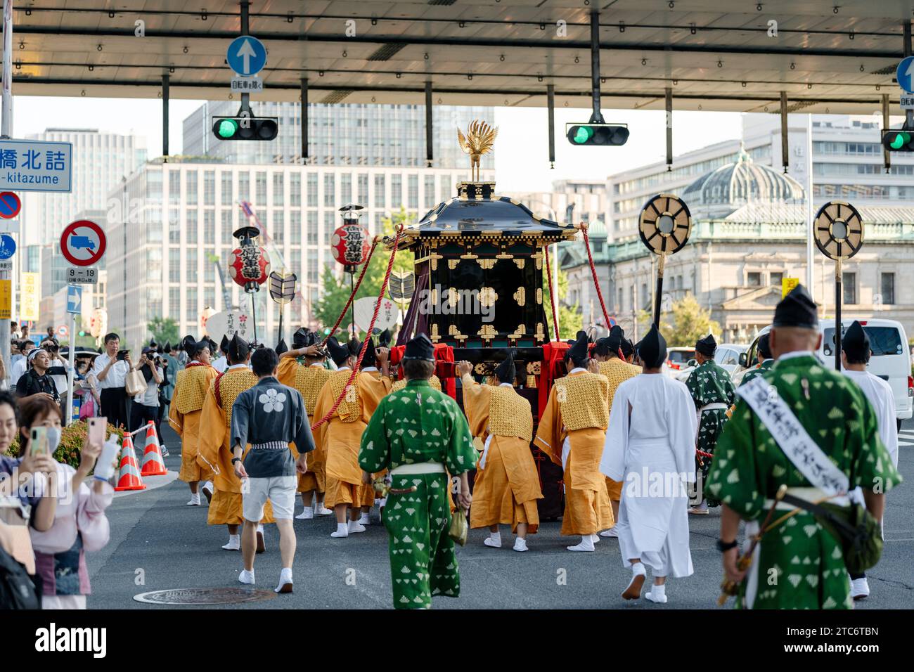 Osaka, Japan - July 25 2023 : Tenjin Matsuri Festival. People wearing ...
