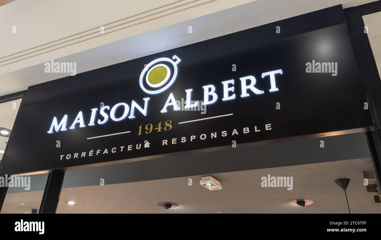 Bordeaux , France - 11 20 2023 : maison albert coffee shop sign logo ...