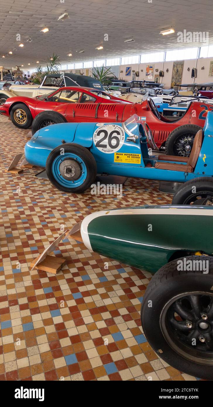 Talmont , France - 09 28 2023 : lola ferrari and db car racing cars ...