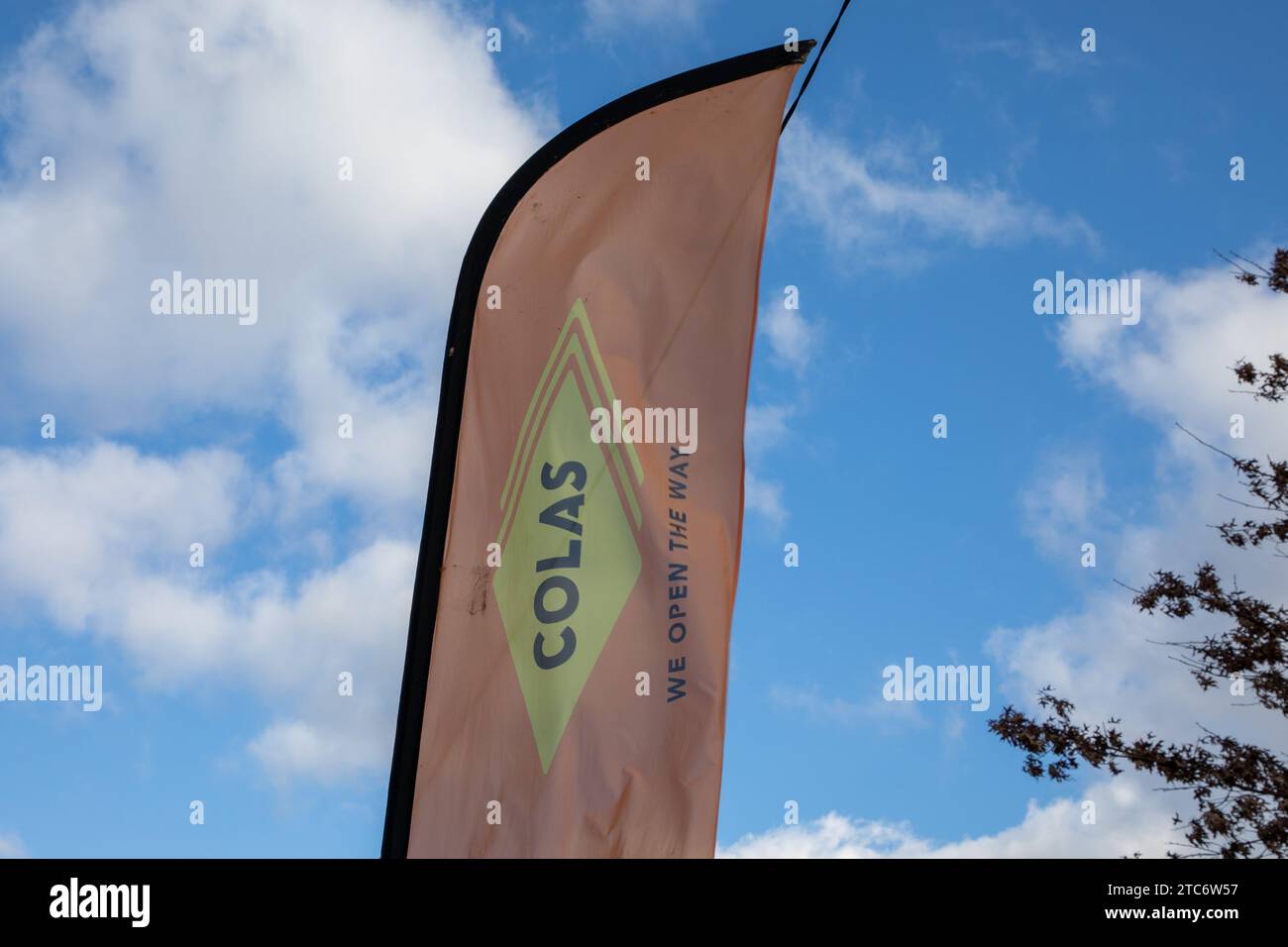 Bordeaux , France - 10 06 2023 : Colas logo brand and text yellow ...