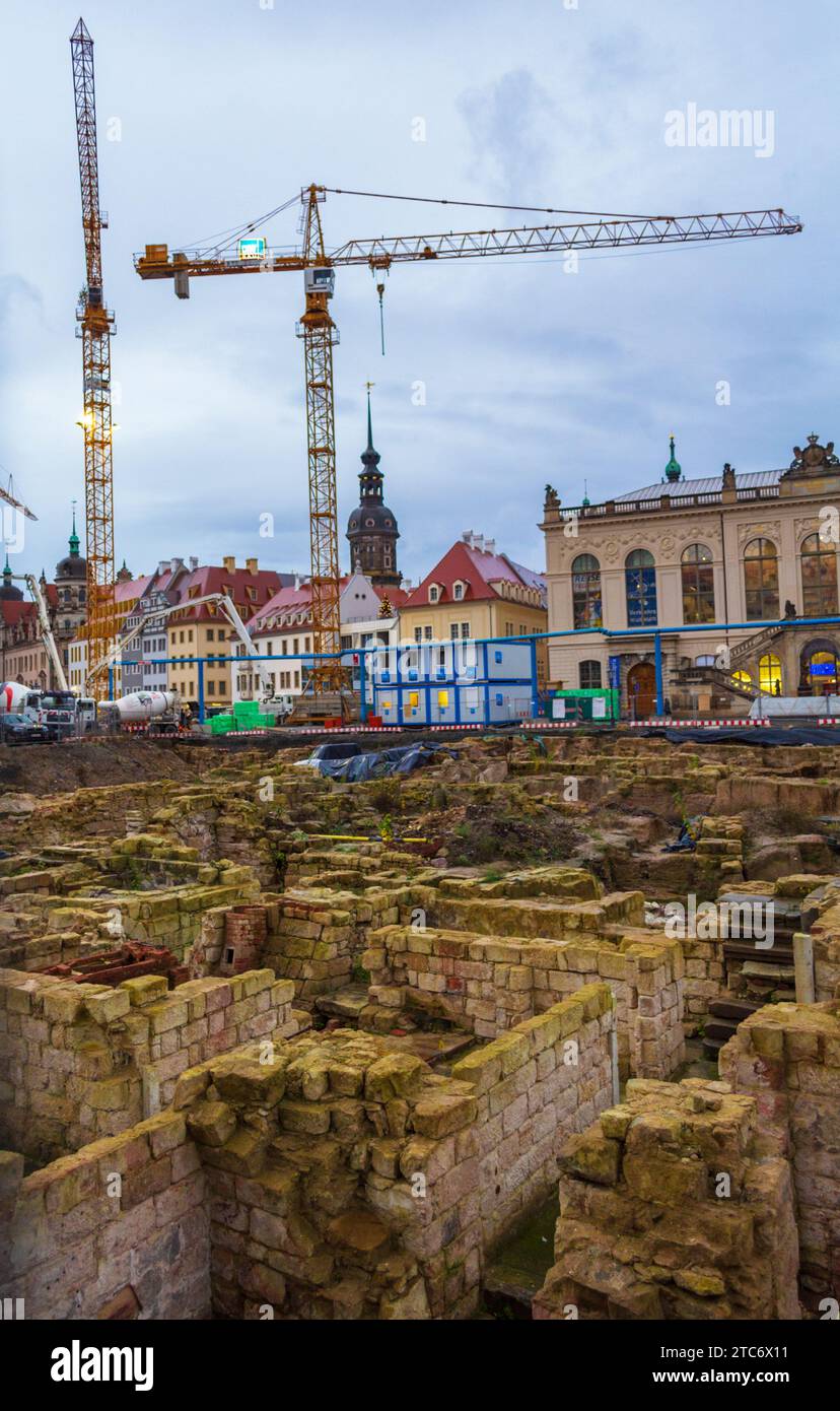 Remains of the old fortress and buildings rebuild after being destroyed ...