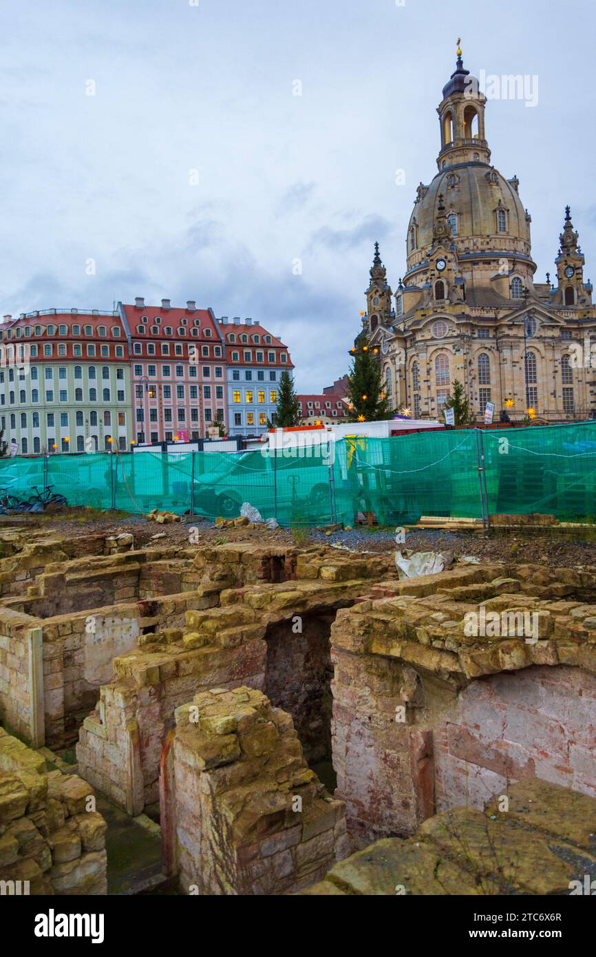 Remains of the old fortress and buildings rebuild after being destroyed ...