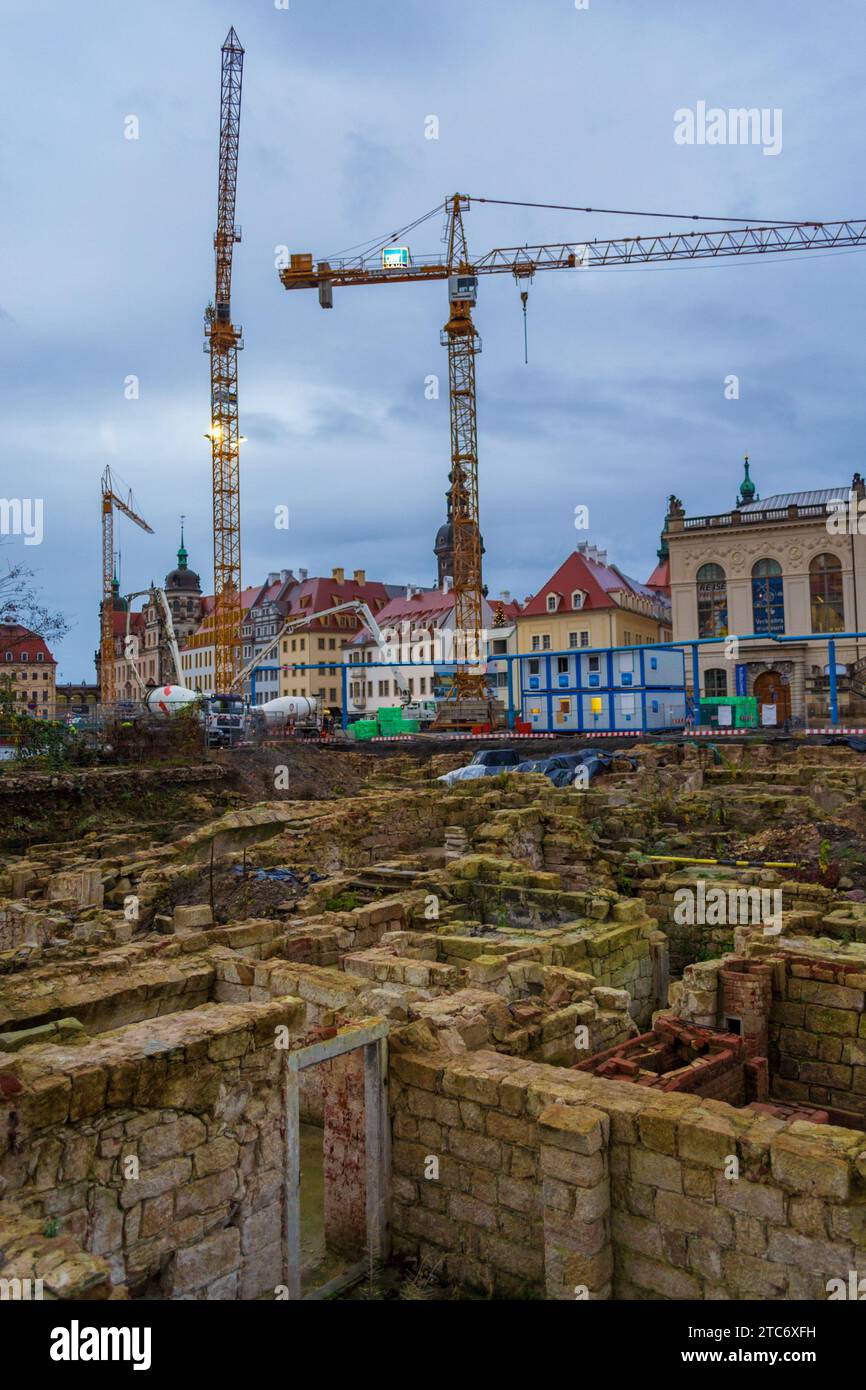Remains of the old fortress and buildings rebuild after being destroyed ...