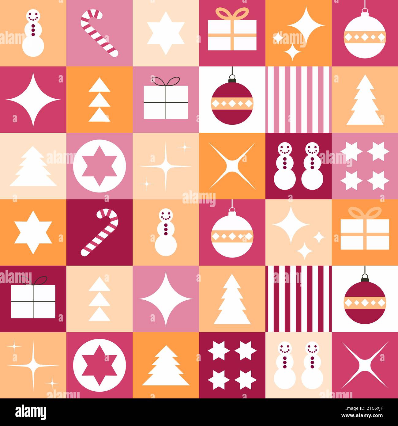 Christmas design for wrapping paper. Fresh Christmas minimal pattern ...