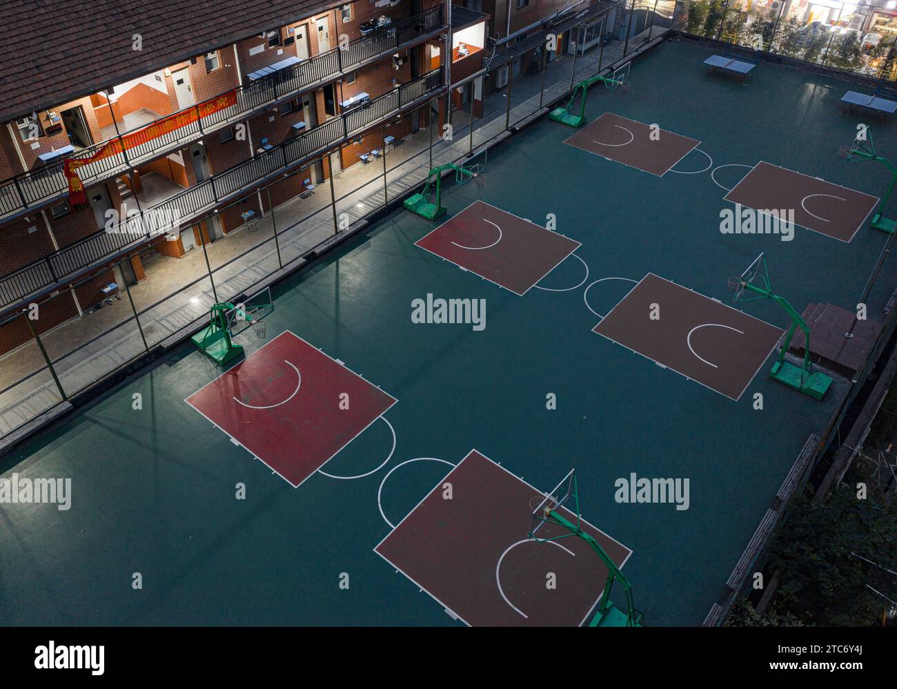 Playground school building hi-res stock photography and images - Alamy