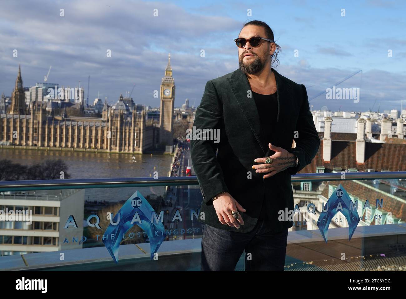 Jason Momoa during a photocall for Aquaman and the Lost Kingdom, at ...