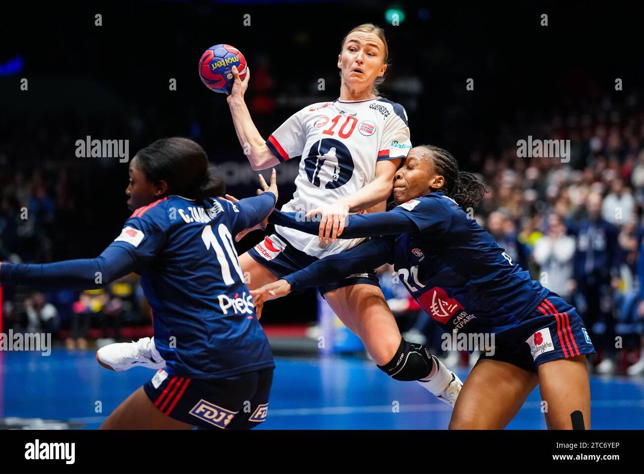 Trondheim 20231210.Norway's Stine Bredal Oftedal during the World Championship match in the main ...