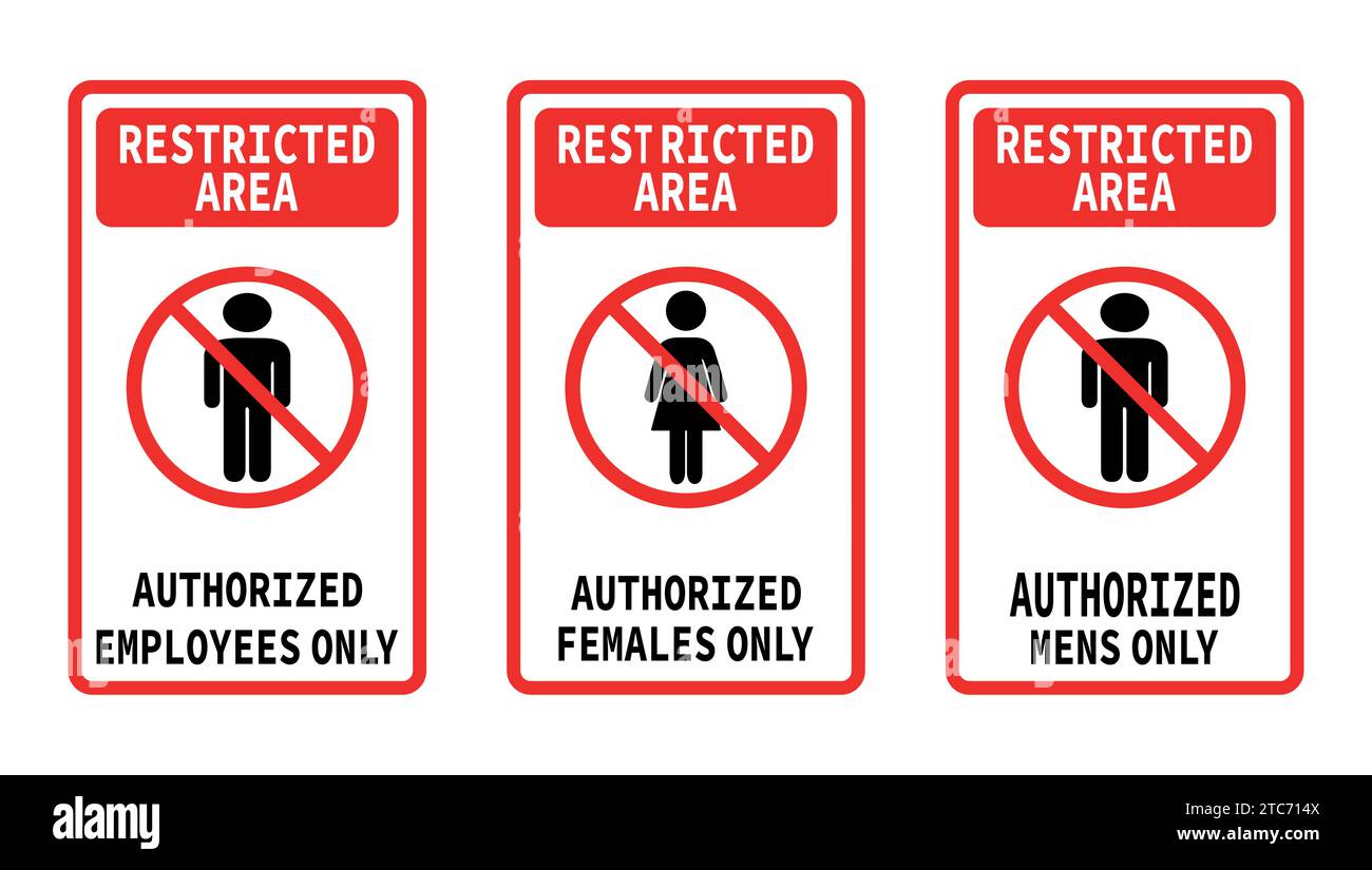 Warning authorized personnel sign. Restricted area. authorized ... Warning authorized personnel sign. Restricted area. authorized ...