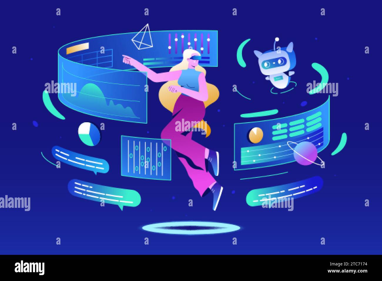 Meta ai assistant Stock Vector Images - Alamy