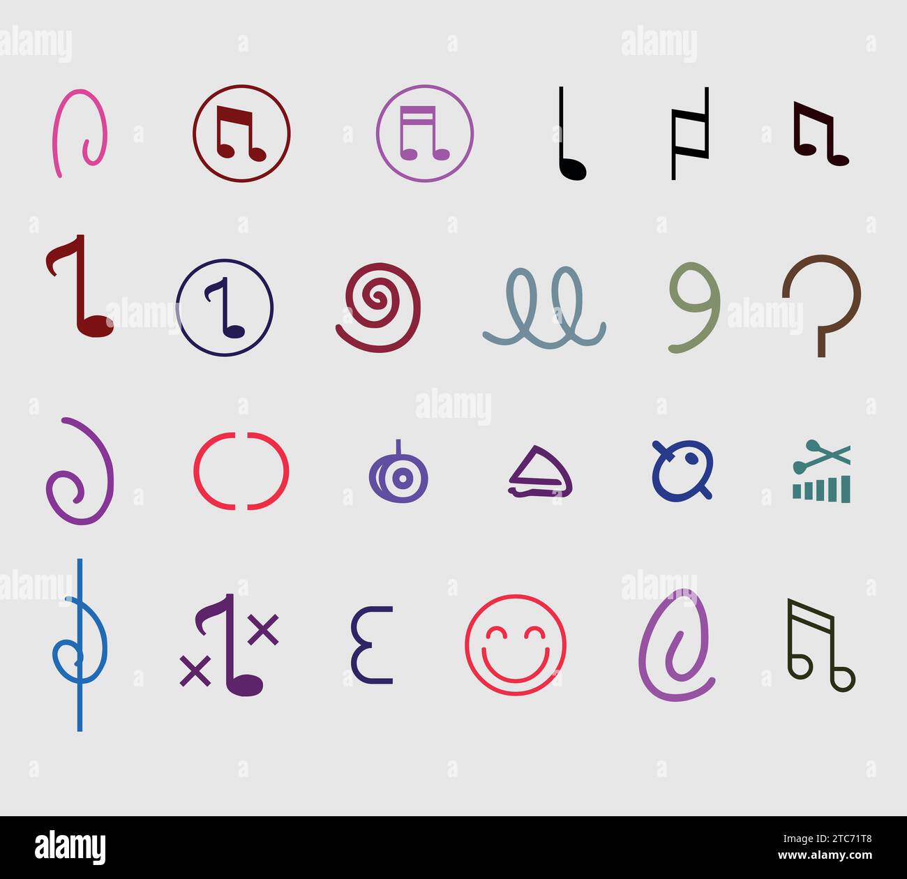 Vector music audiences constellation and production icons on an ...