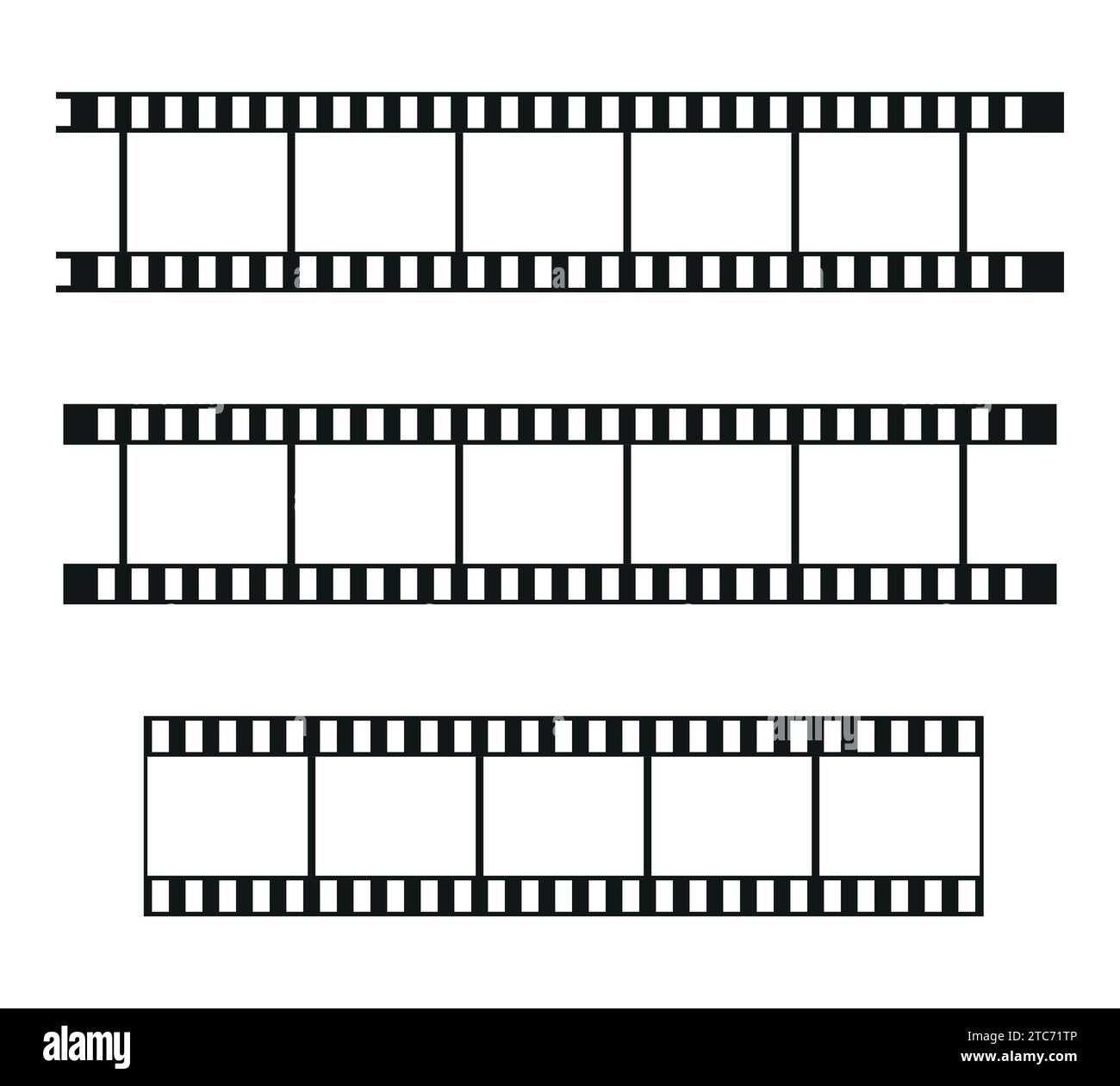 Movie film long strip, cinema or photograph camera long film strip ...