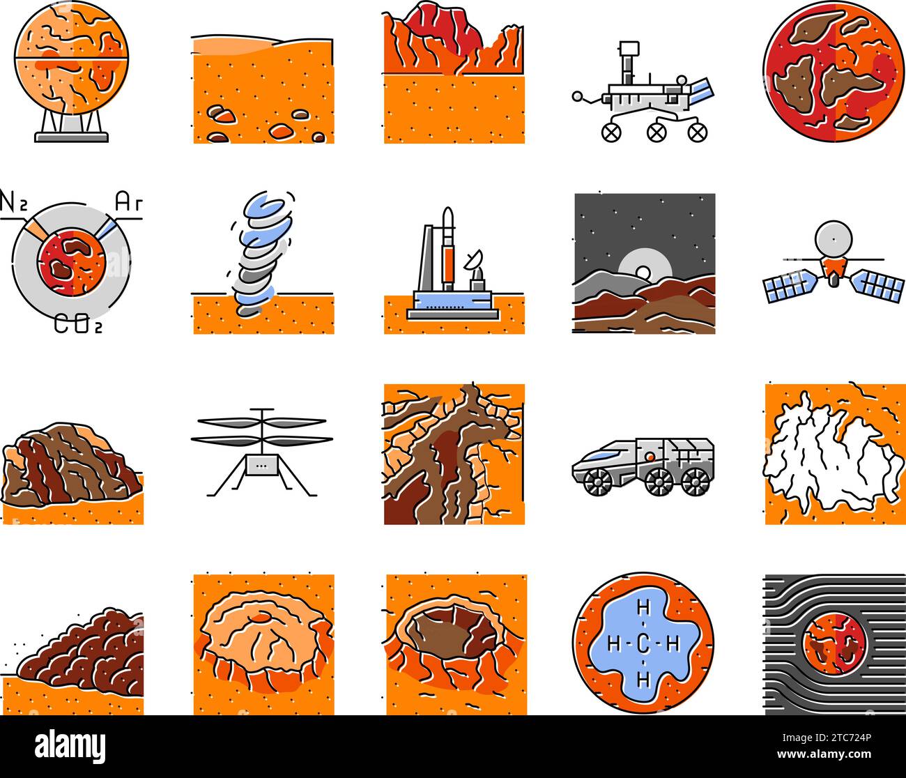 Mars illustrations Stock Vector Images - Alamy