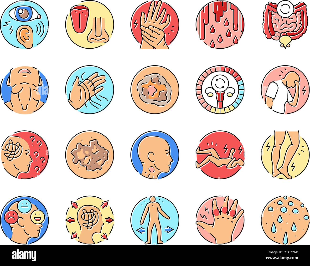 disease medical health icons set vector Stock Vector Image & Art - Alamy