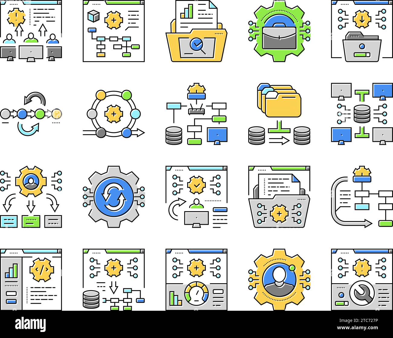 Kpi dashboard icons Cut Out Stock Images & Pictures - Alamy