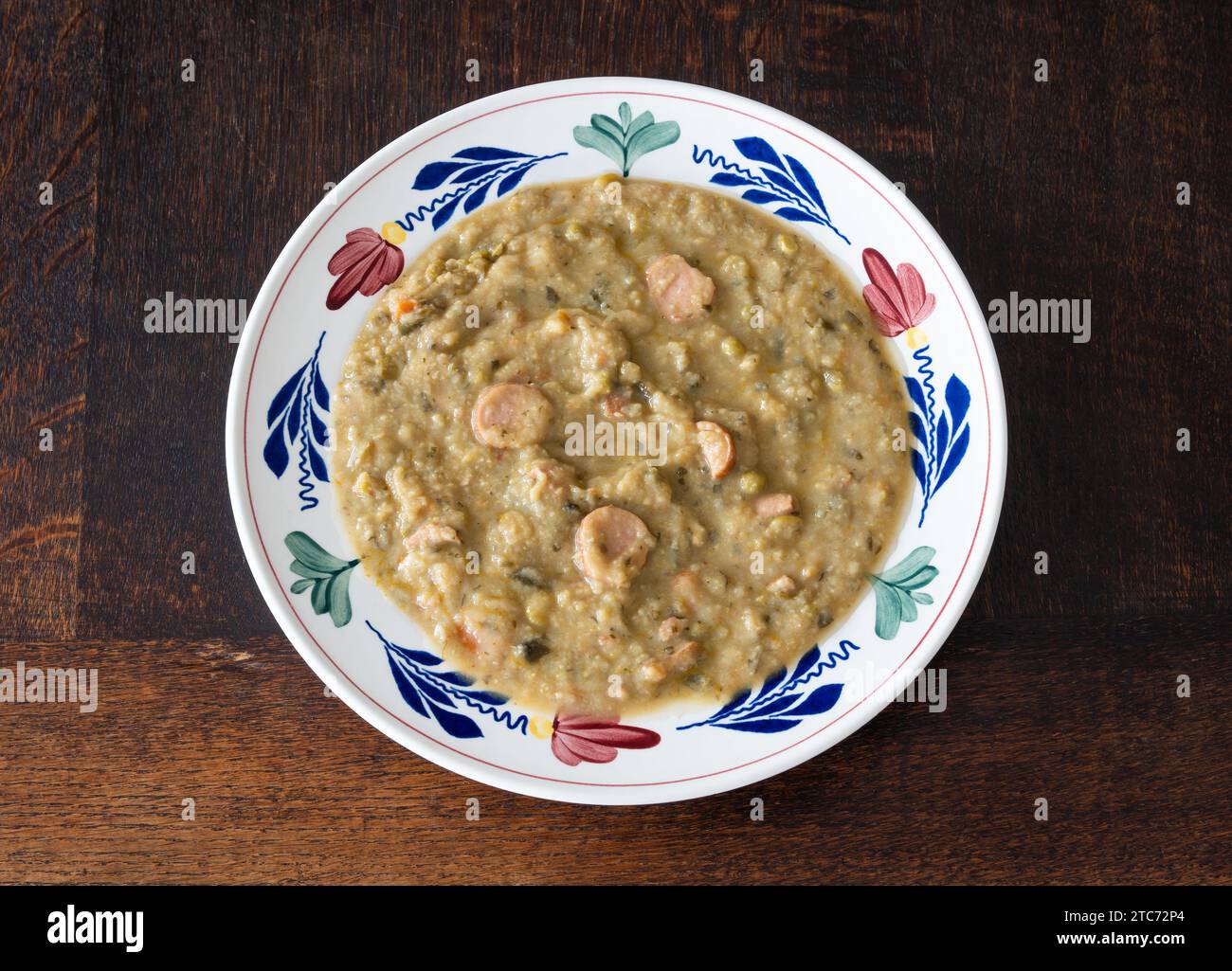 Thick dutch pea soup with smoked sausage and bacon called Snert Stock ...