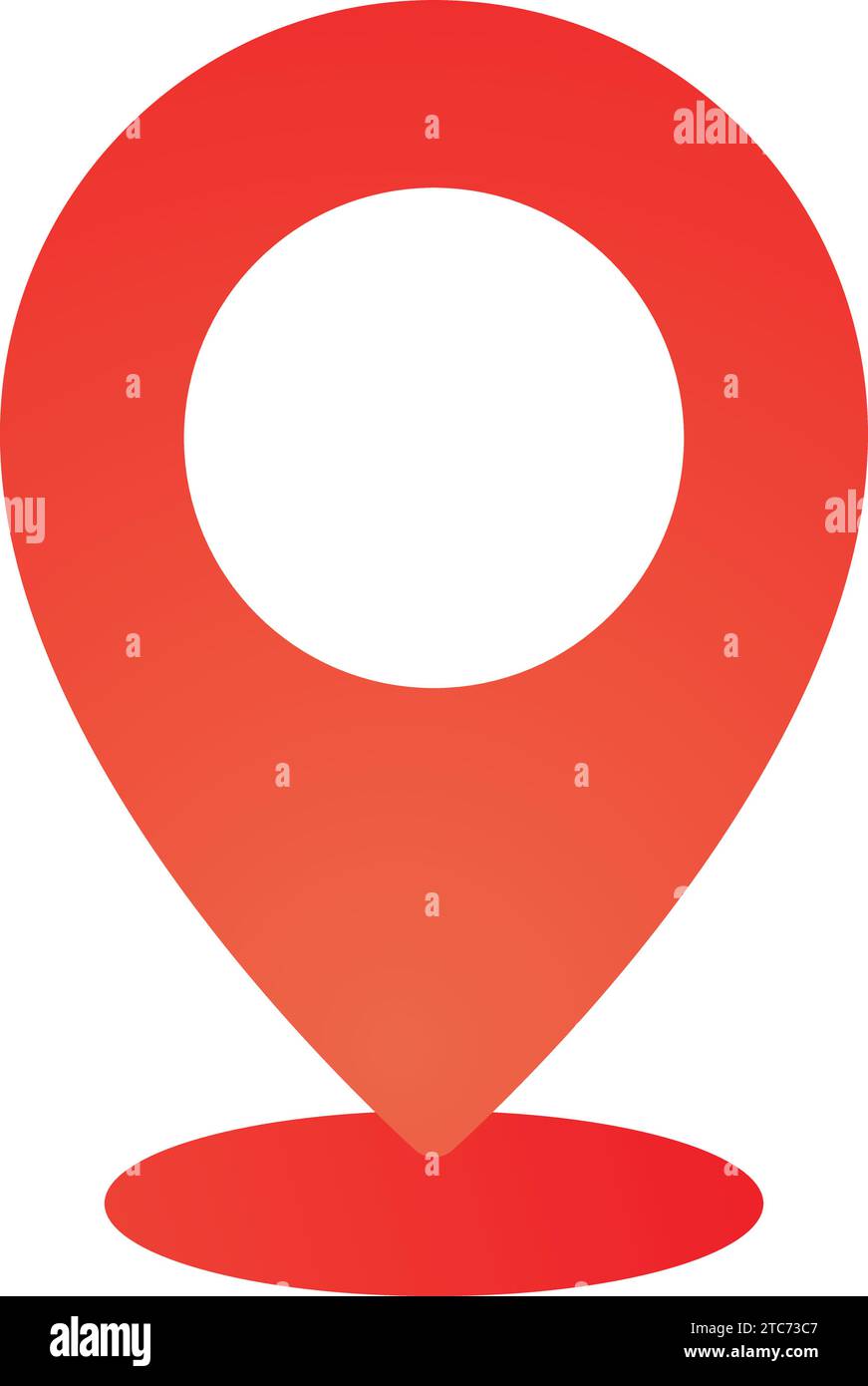 location maps Icon in vector flat gradient style color, illustration ...