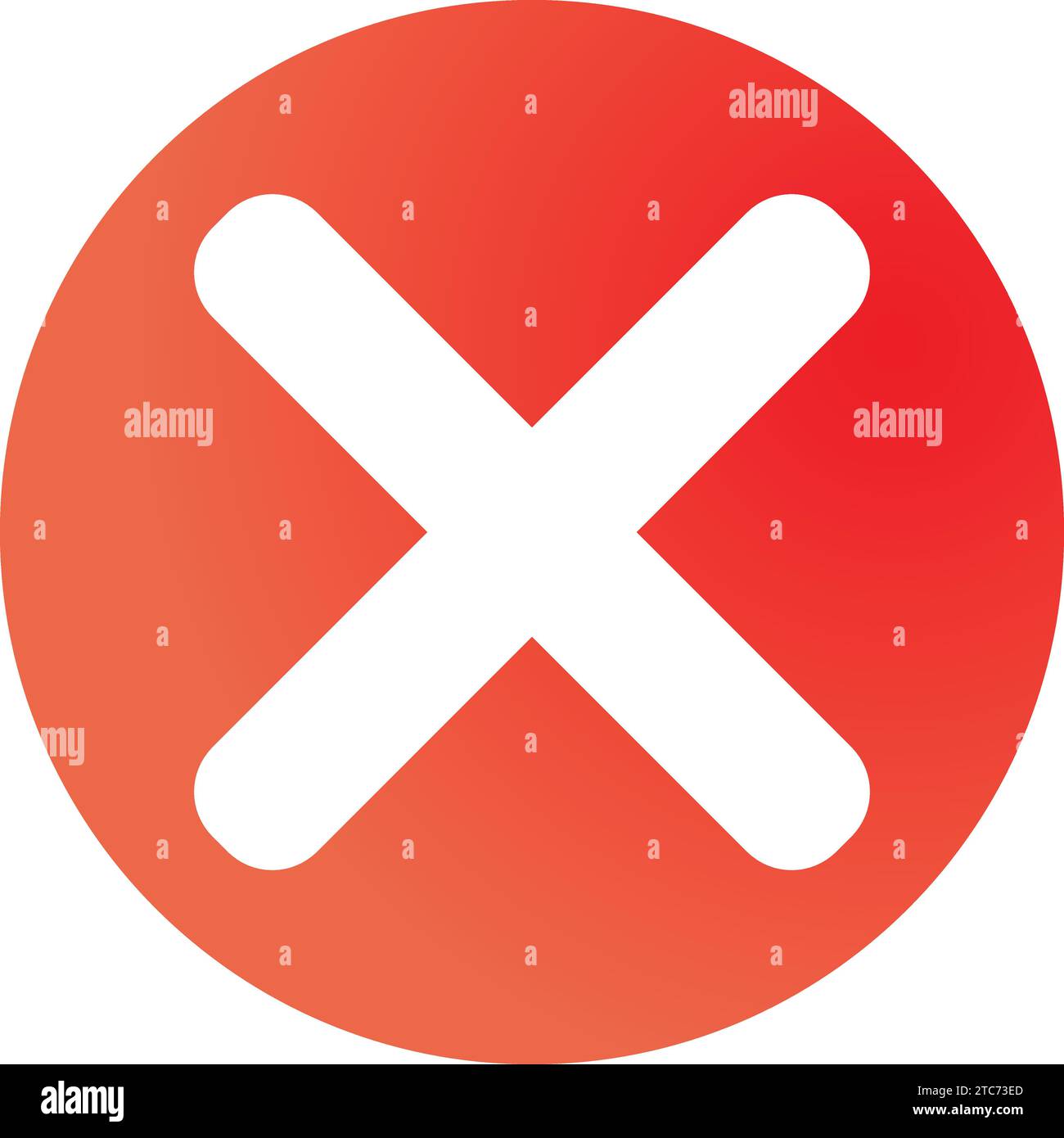 cancel, close, delete, not, not allowed, not permitted, stop, Icon, vector, flat, gradient ...