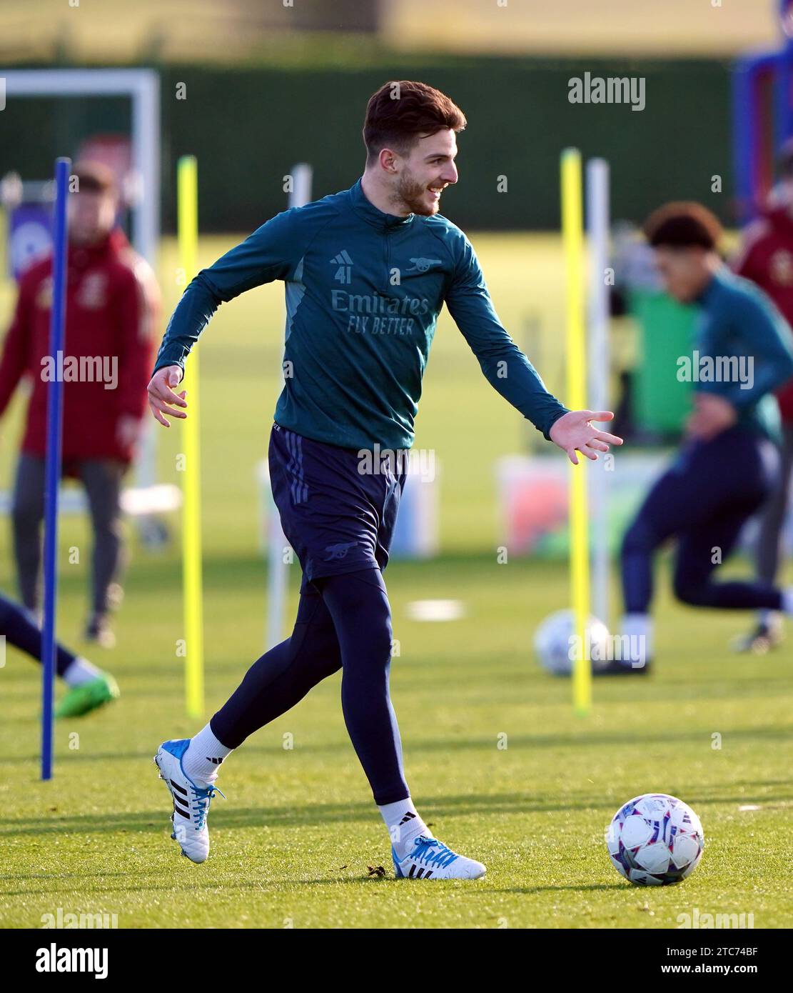 Arsenal's Declan Rice during a training session at the Arsenal Training ...