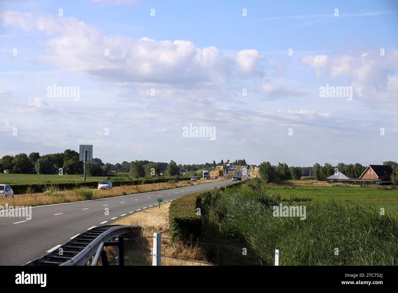 Pastures with farms and roads in the future Fifth Village of the ...
