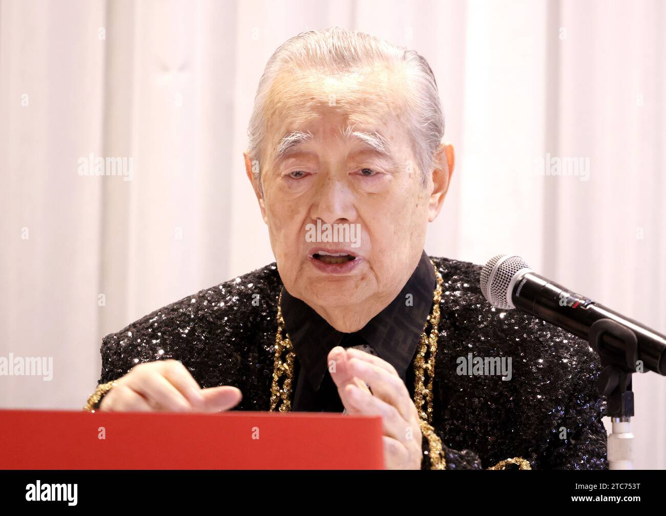 Tokyo, Japan. 11th Dec, 2023. Japanese inventor Yoshiro Nakamatsu ...