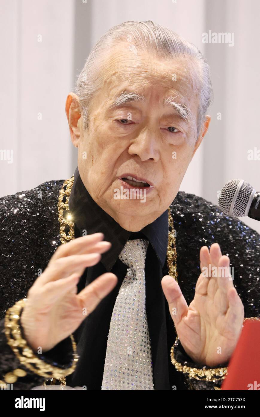 Tokyo, Japan. 11th Dec, 2023. Japanese inventor Yoshiro Nakamatsu ...