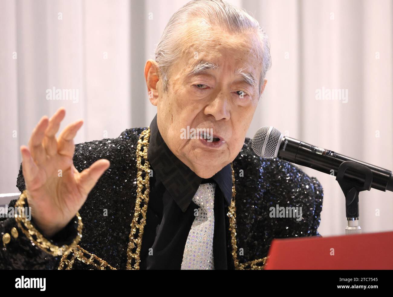 Tokyo, Japan. 11th Dec, 2023. Japanese inventor Yoshiro Nakamatsu ...