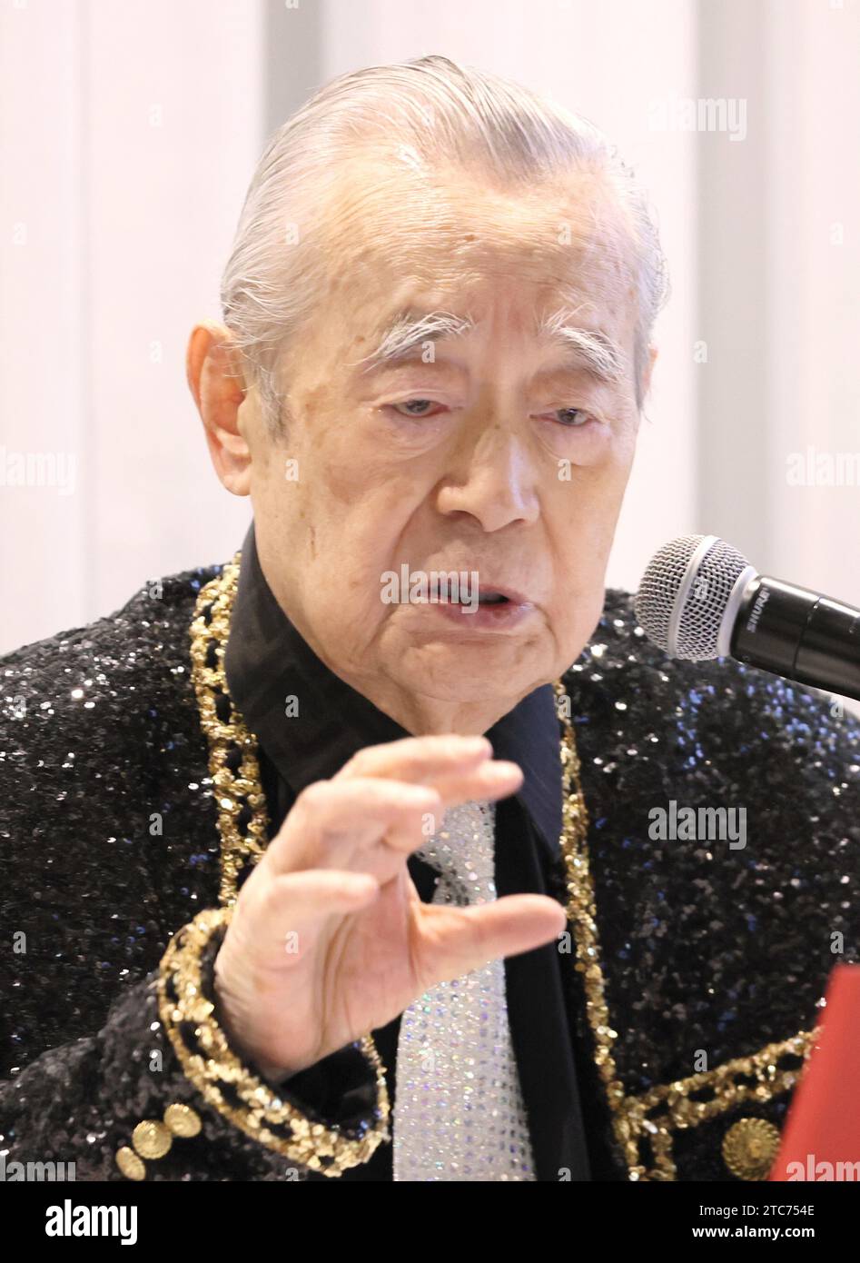 Tokyo, Japan. 11th Dec, 2023. Japanese inventor Yoshiro Nakamatsu ...
