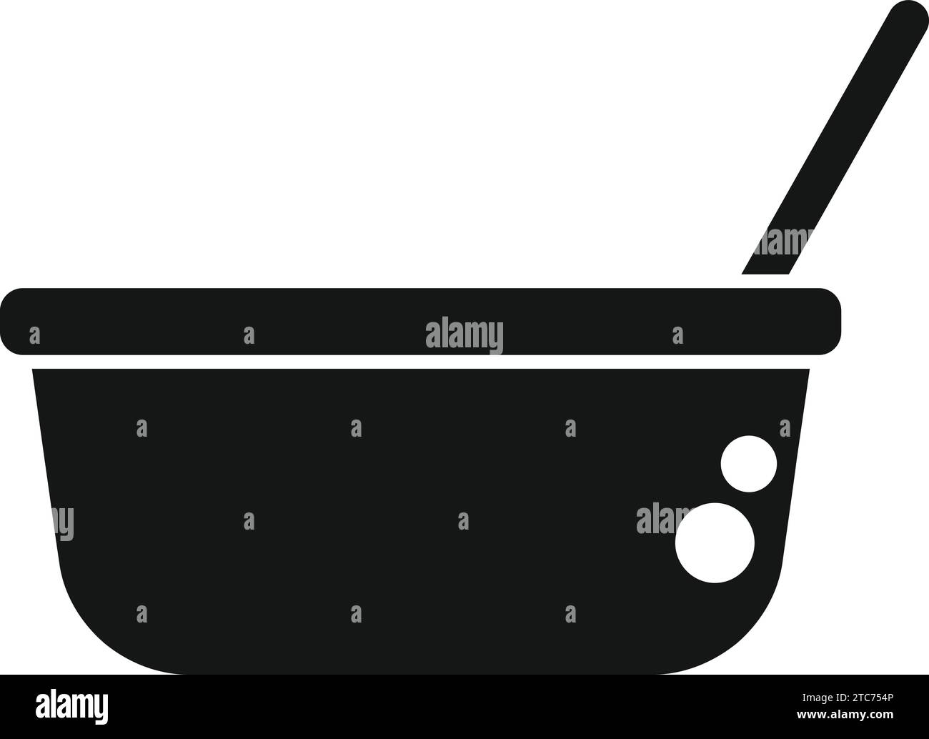 Hair coloring color icon simple vector. Salon wash process. Damage hair ...